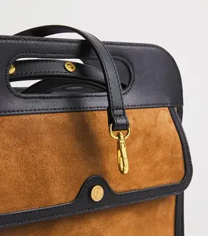 Harrods Leather-trim Top-handle Bag