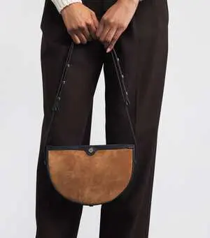 Harrods Suede Cross-body Bag