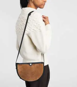 Harrods Suede Cross-body Bag