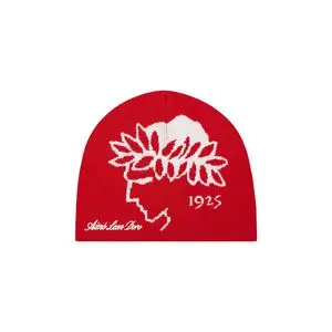 Aimé Leon Dore X Olympiacos F.c. Logo Beanie - Red