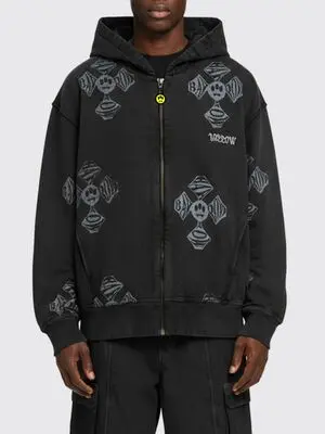 BARROW Printed Zip-up Sweatshirt