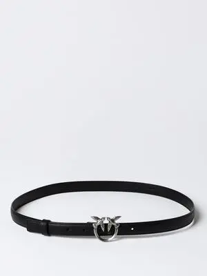 Pinko Embellished Leather Belt - Black 1