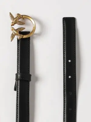 Pinko Embellished Leather Belt - Black