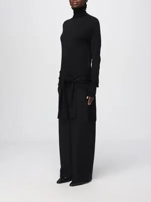 TOTEME Long Sleeve Knit Sweater - Black
