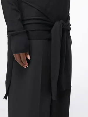 TOTEME Long Sleeve Knit Sweater - Black