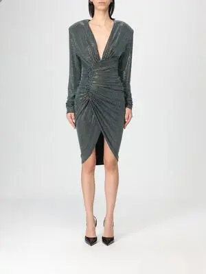 Alexandre Vauthier Embellished Draped Dress - Green