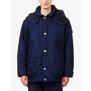 Stone Island Hooded Denim Parka Jacket