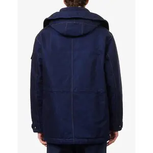 Stone Island Hooded Denim Parka Jacket