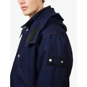 Stone Island Hooded Denim Parka Jacket
