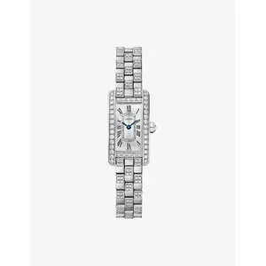 CARTIER Tank Américaine Mini 18ct White-gold And Diamond Watch - White Gold