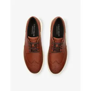 Cole Haan Grand Crosscourt Daily Wingtip Leather Trainers - Tan