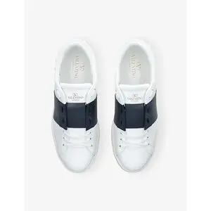 Valentino Garavani Leather Trainers - White/navy