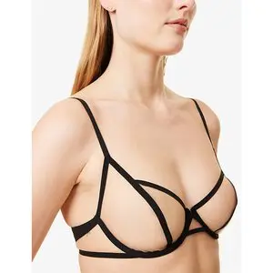 LIVY Underground Underwired Mesh Tulle Balconette Bra