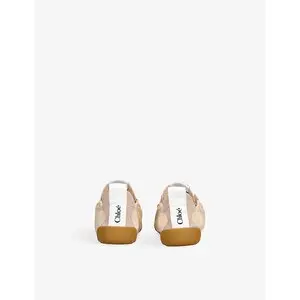 Chloé Woven And Suede Trainers - Blush
