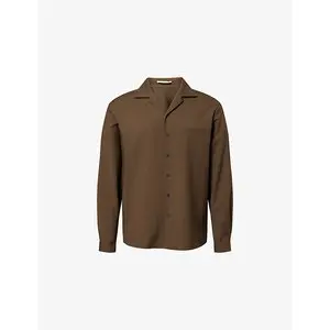 THE ROW Kanta Open-collar Wool Shirt