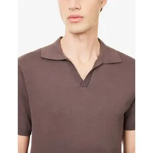 RAITH Privia Short-sleeve Knitted Polo Top