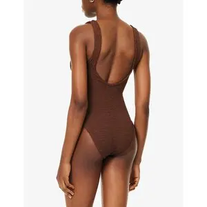 Hunza G One Piece Swimsuit - Metallic Chocolate