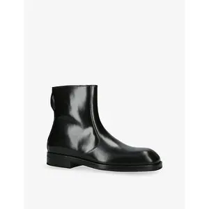 LEMAIRE Panelled Leather Ankle Boots
