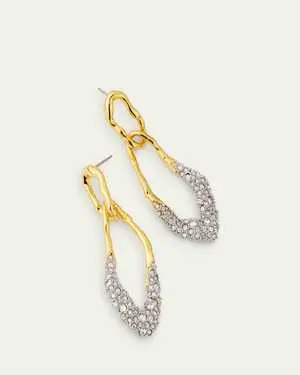 Alexis Bittar Solanales Crystal Double Link Earrings