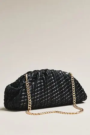 URBAN EXPRESSIONS Oversized Woven Clutch - Black