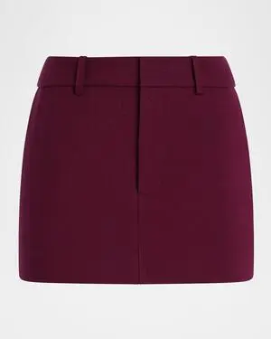 SEROYA Lilith Mini Skirt - Pinot