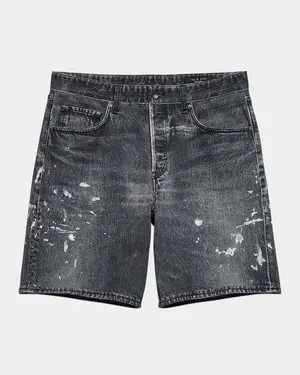 Rag & Bone Fit 4 Miramar Denim Effect Shorts - Black