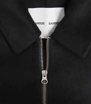 SAMSØE SAMSØE Wool-blend Zip-up Jacket
