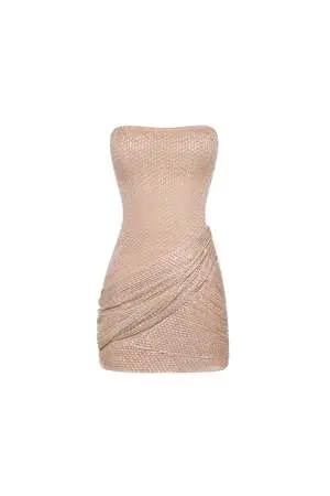 MILLA Sparkling Draped Mini Dress