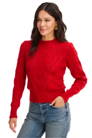 ALLISON NEW YORK Cora Sweater - Red
