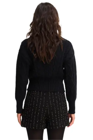 Allison Rylee Pullover Sweater - Black