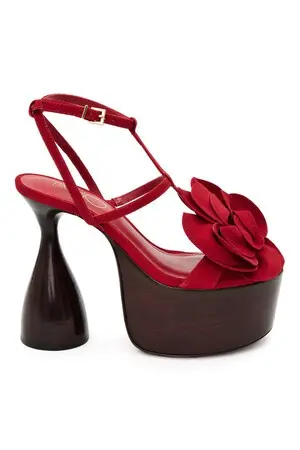 PatBO Leila Platform Sandals - Red