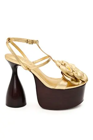 PatBO Leila Platform Sandals - Gold