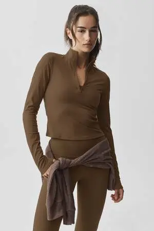 Alo Yoga High Neck Performance Tops For Women