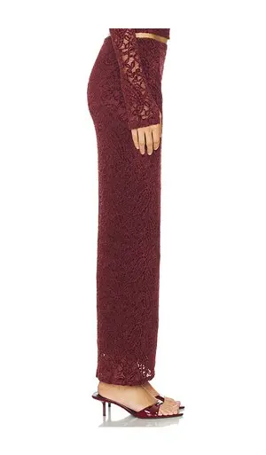 NIA Selena Lace Skirt - Cocoa