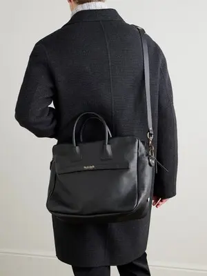 BLEU DE CHAUFFE Business Zeppo Full-grain Leather Briefcase