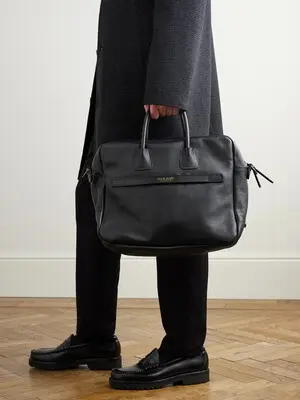 BLEU DE CHAUFFE Business Zeppo Full-grain Leather Briefcase