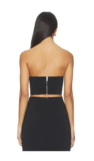 MILLY Metallic Heart Applique Tube Top