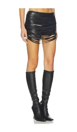 NIIHAI Lazer Mini Skirt - Black
