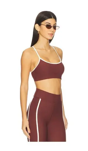 The Upside Adesa Scoop Danni Sports Bra In Burgundy - Maroon