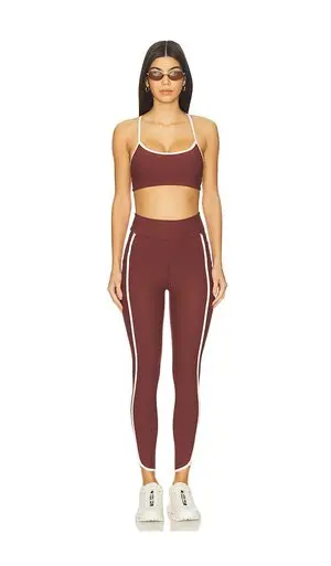 The Upside Adesa Scoop Danni Sports Bra In Burgundy - Maroon