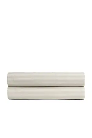 PARACHUTE Fitted Sheet In Cream - Bone Stripe