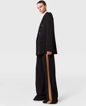 Stella McCartney Double-breasted Boyfriend Blazer - Black