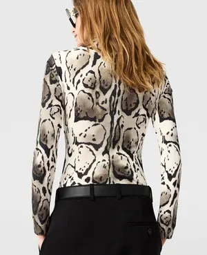 Stella McCartney Cloud Leopard High-neck Bodysuit