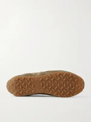 TOM FORD Mick Leather-trimmed Suede Sneakers - Brown