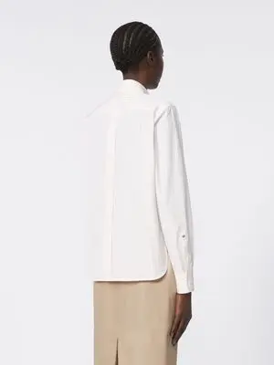Max Mara Striped Cotton Poplin Shirt