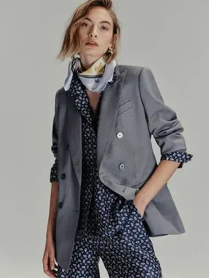 Max Mara Printed Silk Shirt - Ultramarine