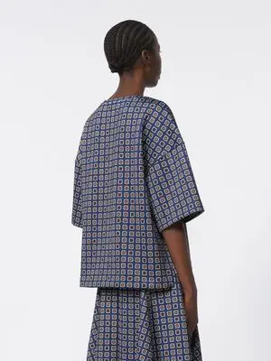 Max Mara Printed Jersey T-shirt - Navy