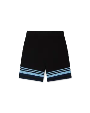 Casablanca Tennis Cotton Crochet Shorts - Multicolor
