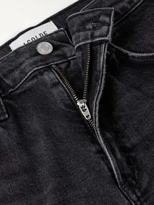 AGOLDE Valen Mid-rise Straight-leg Jeans - Black