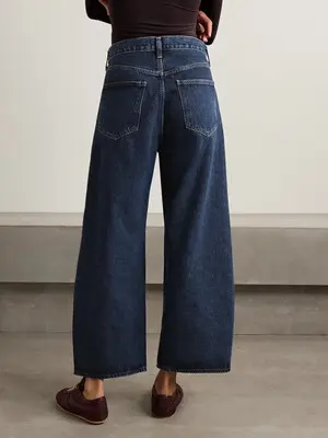 AGOLDE Low Curve Crop High-rise Wide-leg Jeans
